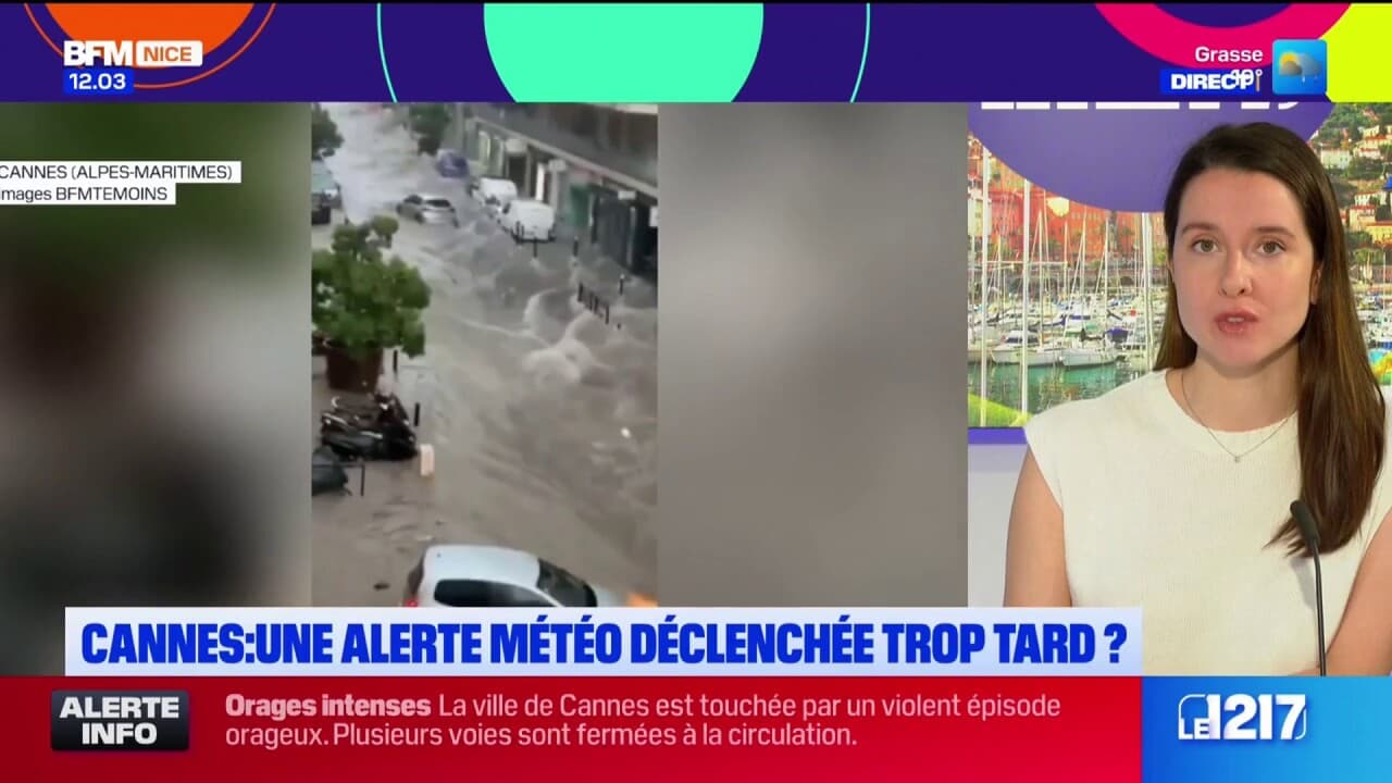 Inondation à Cannes: l'alerte météo a-t-elle été déclenchée trop tard ...