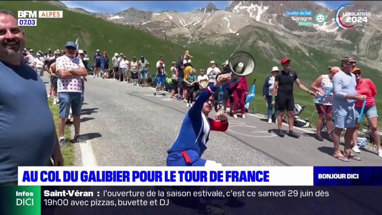 Tour de France: des centaines de fans au col du Galibier pour le ...