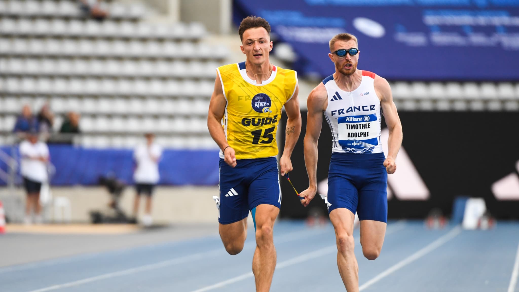 Mondiaux para athlétisme: "Si être guide c'est promener son chien ...